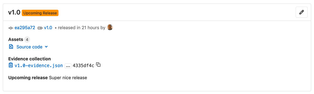 Une release chez gitlab